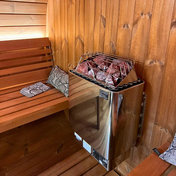 SaunaLife 2-4 Person 5' Long Barrel Sauna | Ergo Model E6 | Fitness ...
